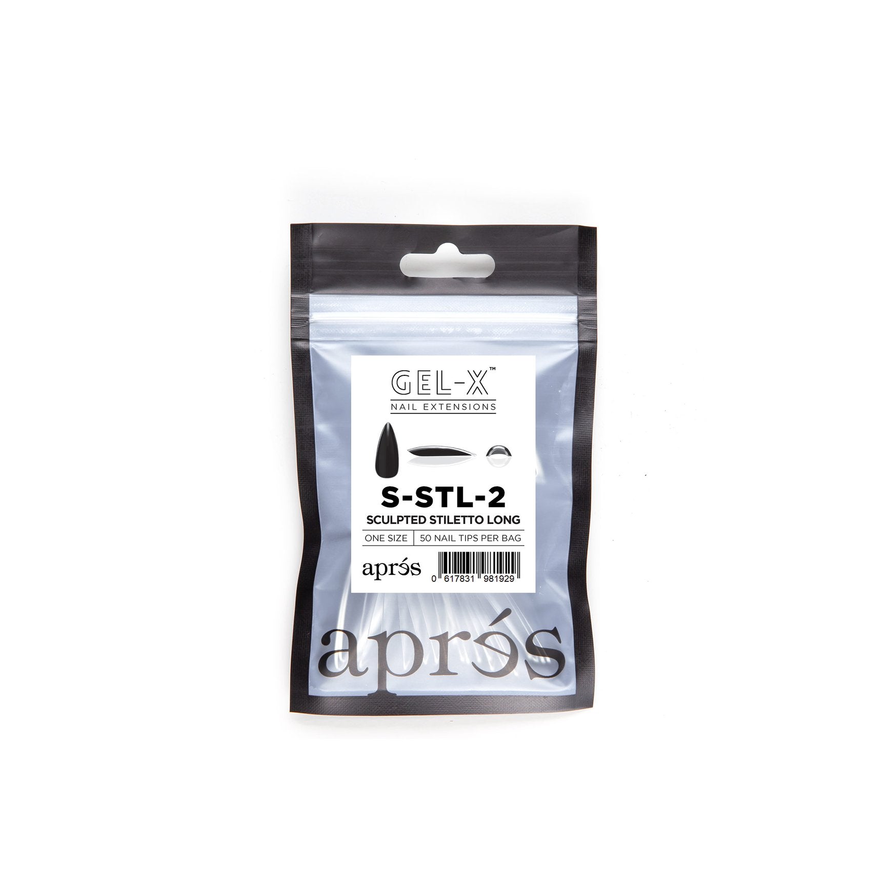 Apres Gel-X Tips (Sculpted Stiletto Long) 50pcs Refill Pack – Aprés ...